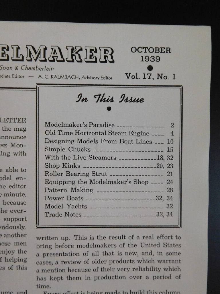 Modelmaker Magazine 1939 October With the Live Steamers – RailroadTreasures
