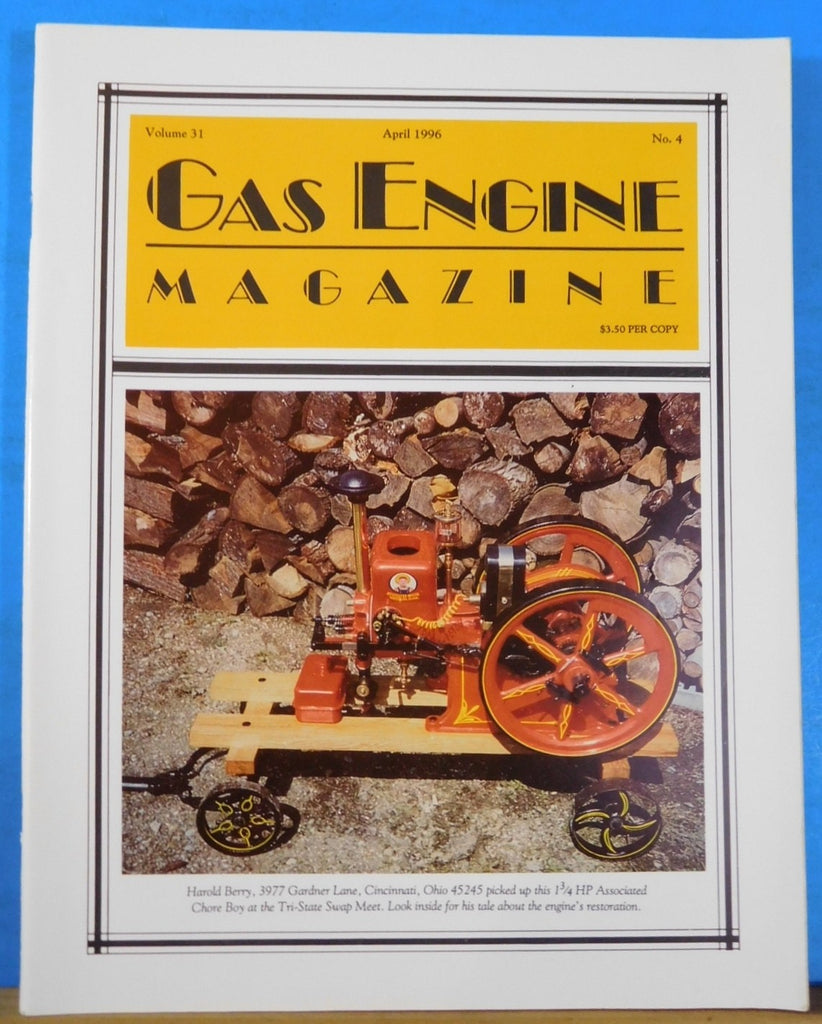 Gas Engine Magazine 1996 April A Rare Tractor WD-40 Novocycle ...
