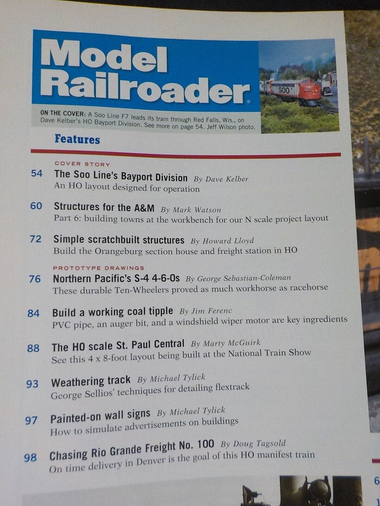 Model Railroader Magazine 1999 July Build working coal tipple Structur ...