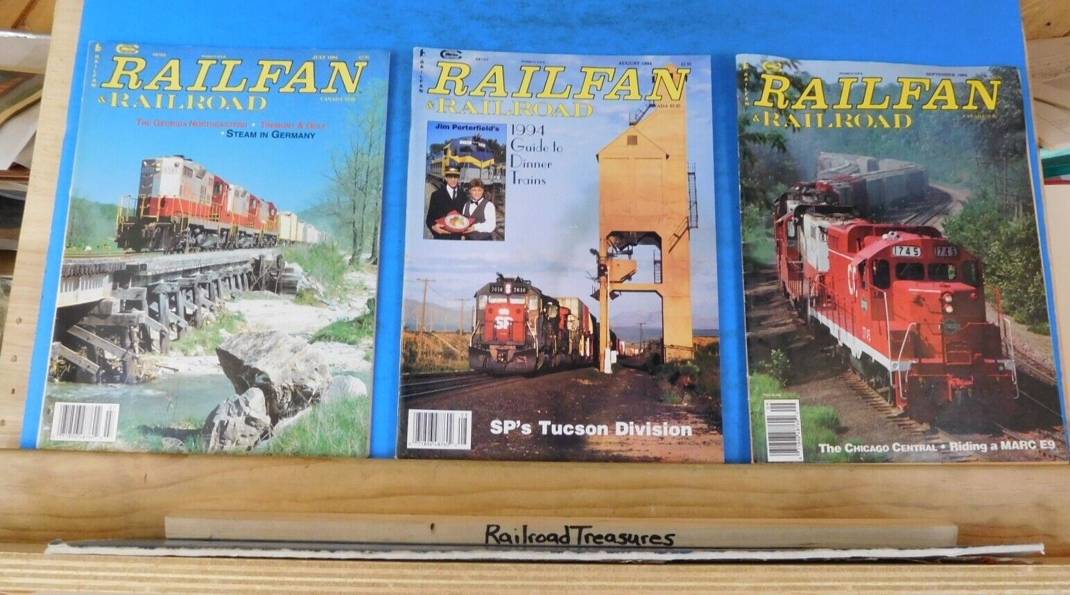 Railfan & Railroad Magazine Complete Year 1994 Complete Year 12 issues ...