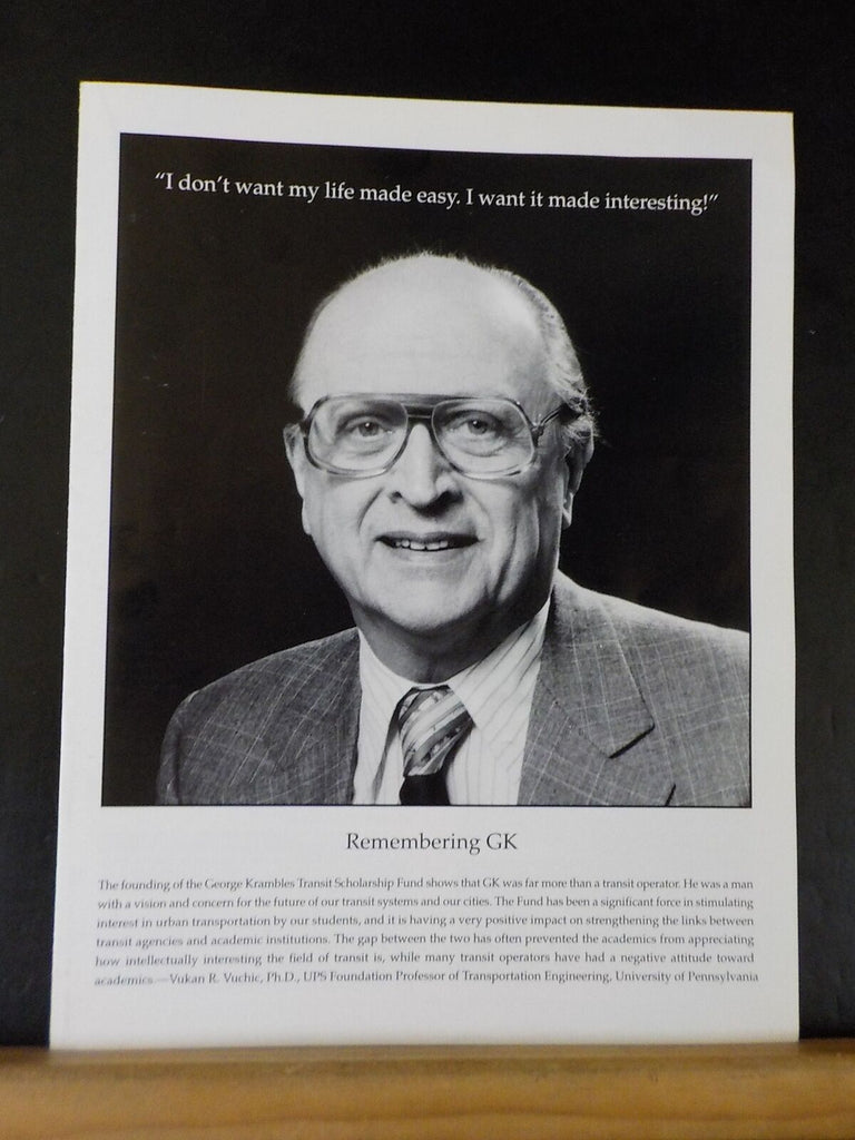 Remembering GKGeorge Krambles brochure – RailroadTreasures