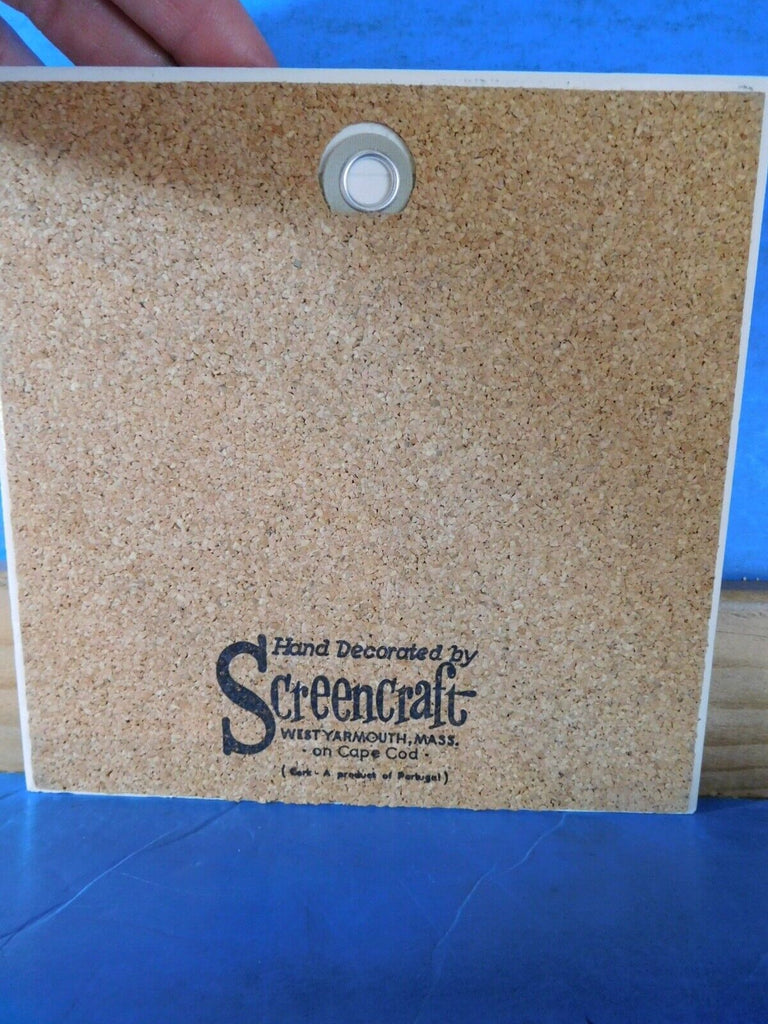 Screencraft hand decorated locomotive tile art Measures approx 6 x 6 i ...