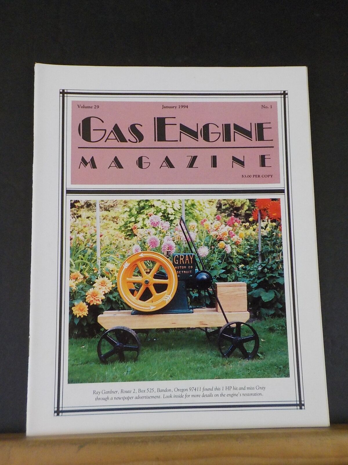 Gas Engine Magazine 1994 January Associated 3/4HP Pony Engine Combusti ...
