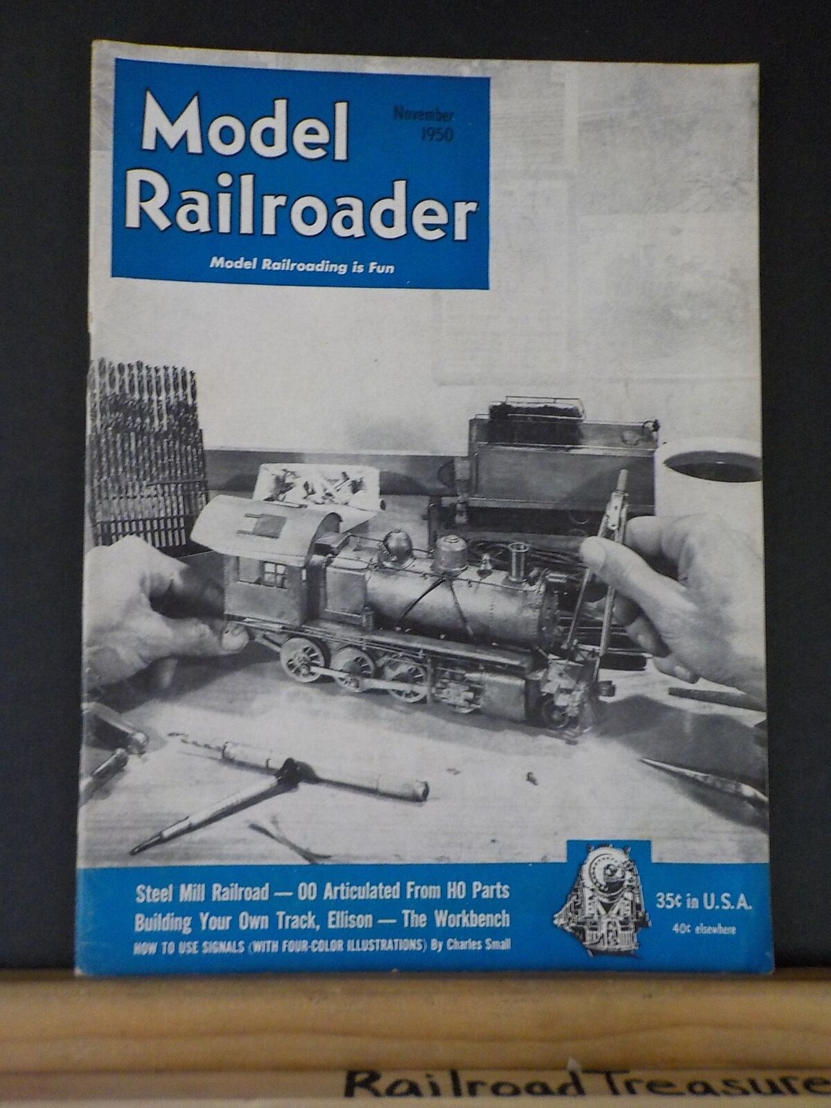 Model Railroader Magazine 1950 November Steel mill railroad OO articul ...