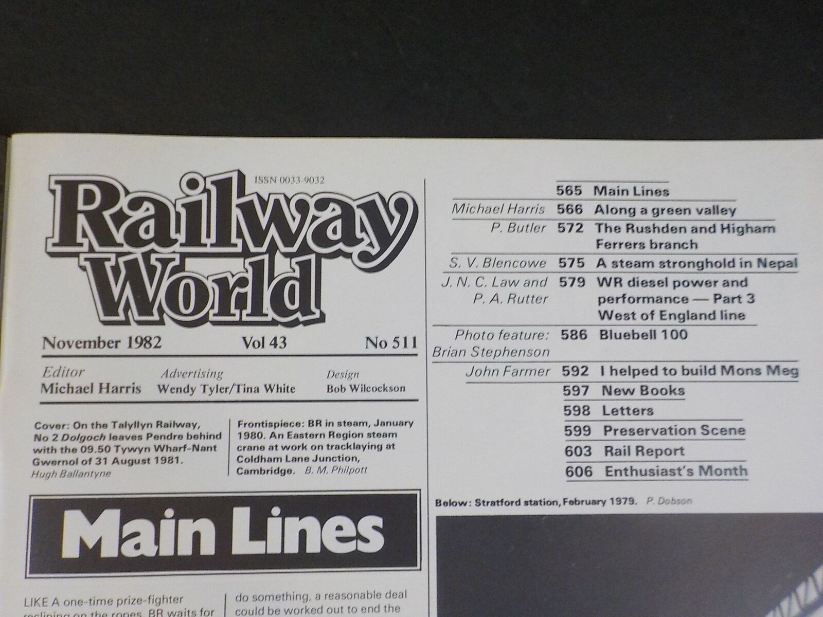 Railway World 1982 November The Rushden and Higham Ferrers branch ...