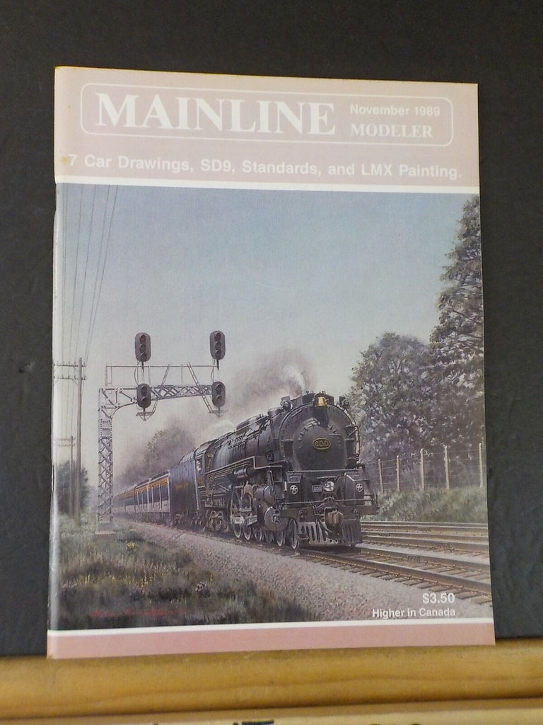 Mainline Modeler 1989 November LMX Painting guide EMD SD9 Madison GA D ...
