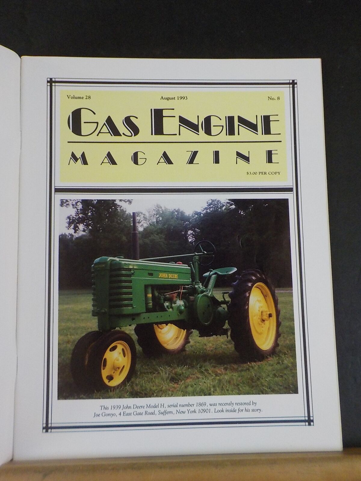 Gas Engine Magazine 1993 August The Bamboo Wheel Horse – RailroadTreasures