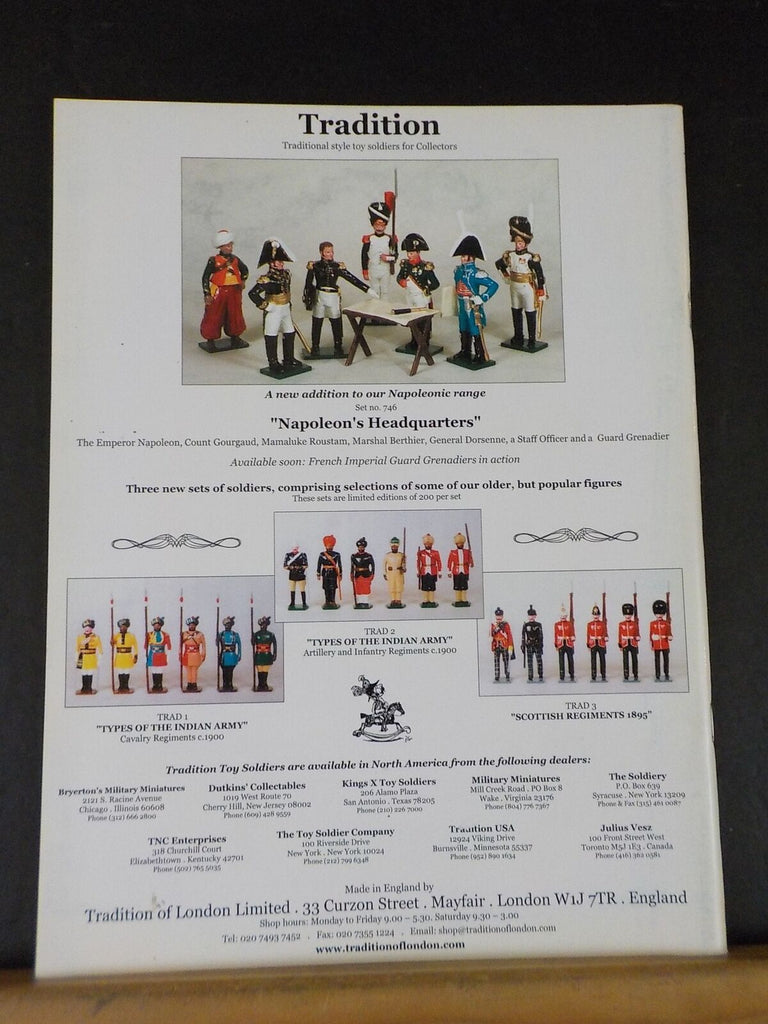 Old Toy Soldier Newsletter Vol 25 #4 2001-2002 Winter Britains Road Se ...
