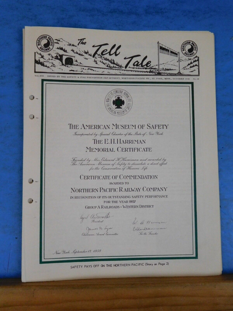 Tell Tale 1958 October Northern Pacific Employee Magazine Telltale ...