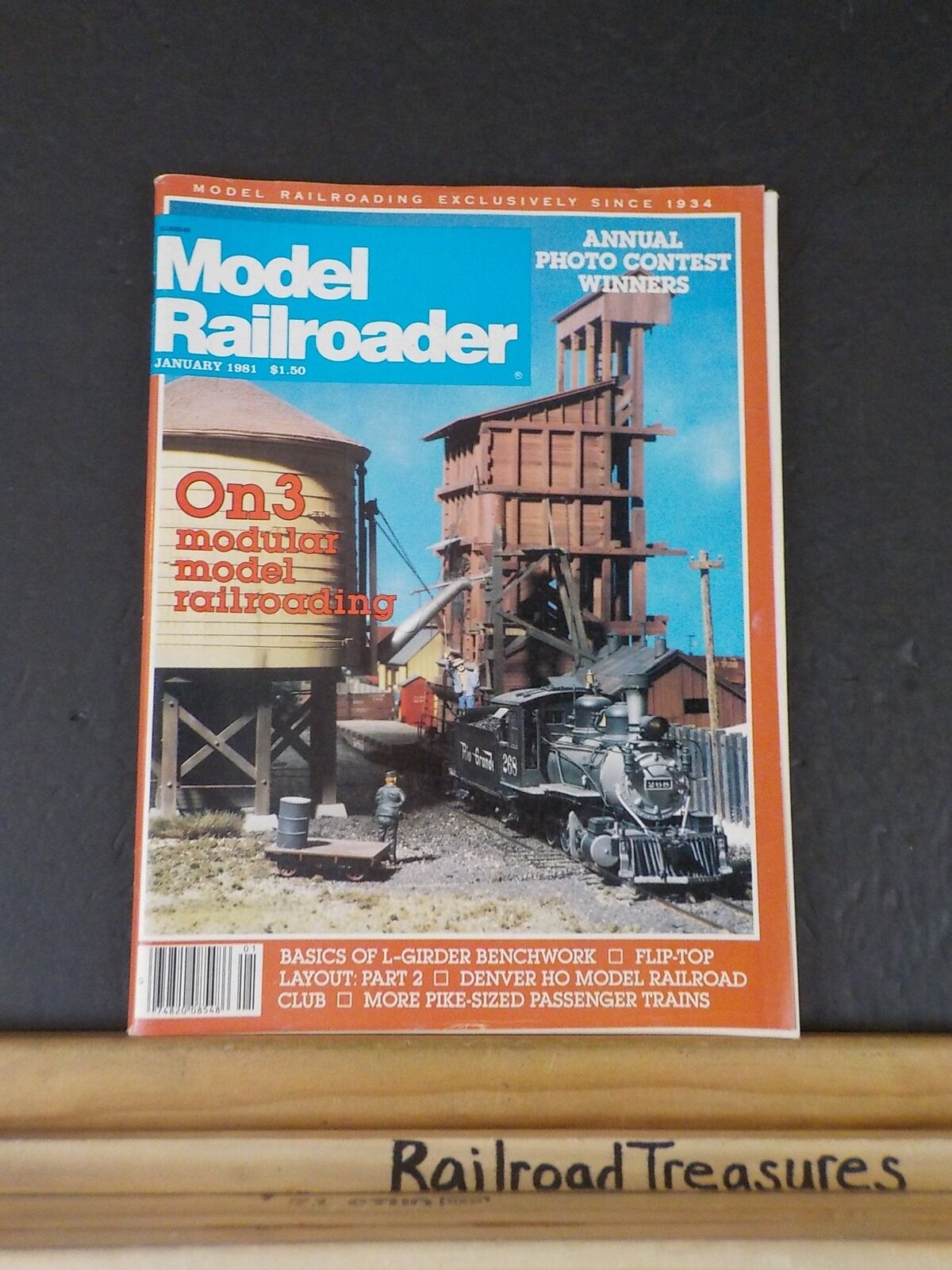 Model Railroader Magazine 1981 January Basics of L girder benchwork Fl ...