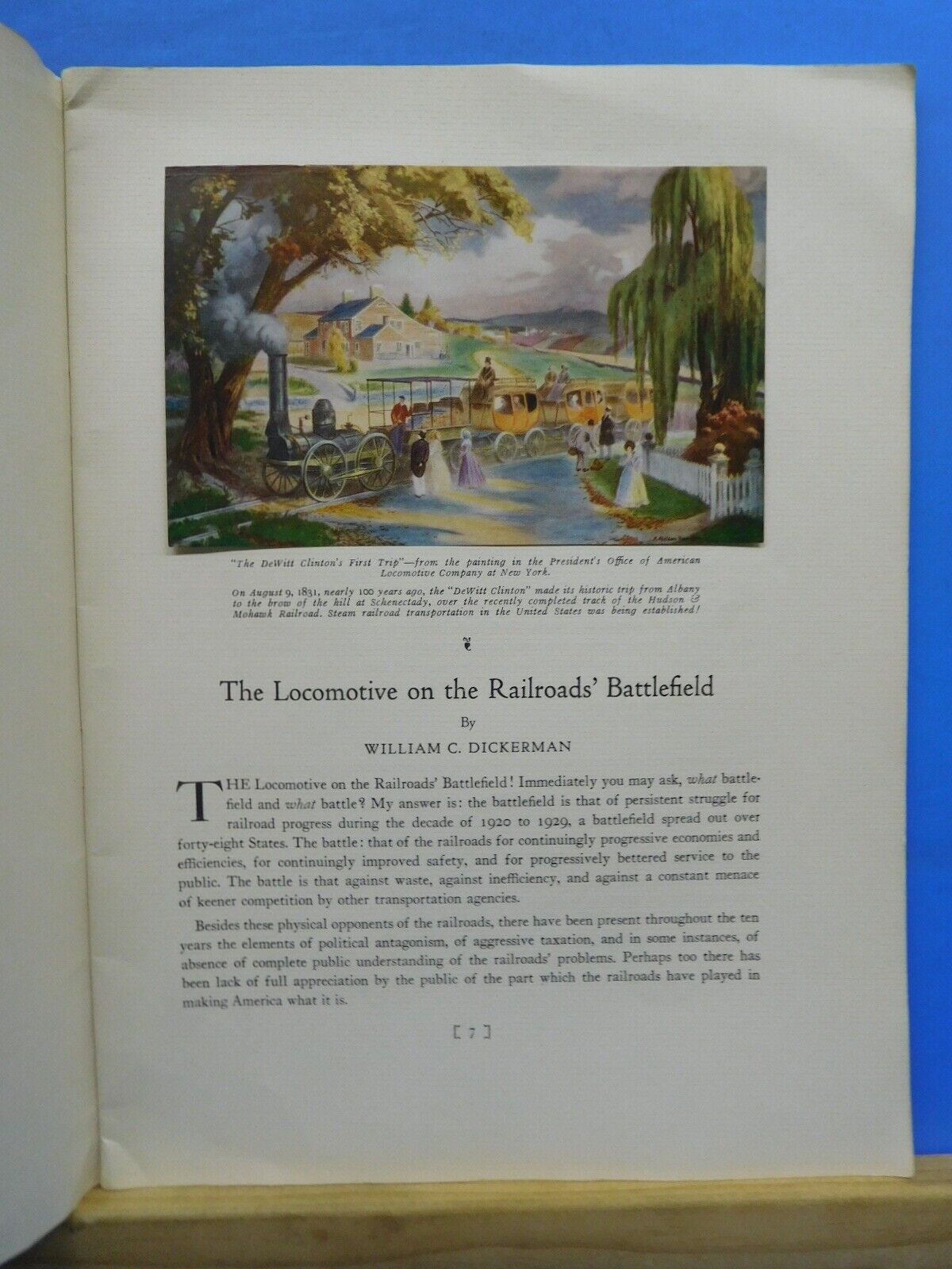 Locomotive on the Railroads Battlefield, The by Dickerman 1931 ...