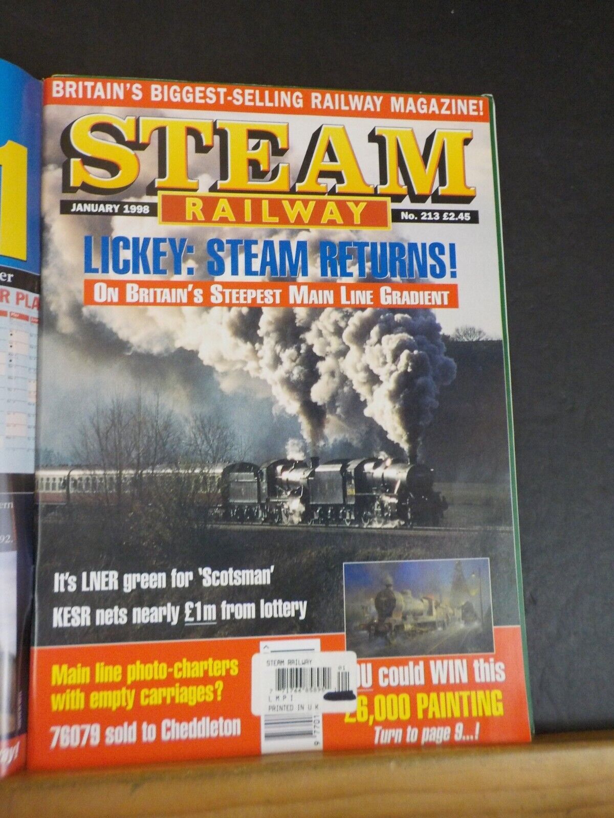 Steam Railway #213 January 1998 Lickey Steam returns Planner ...