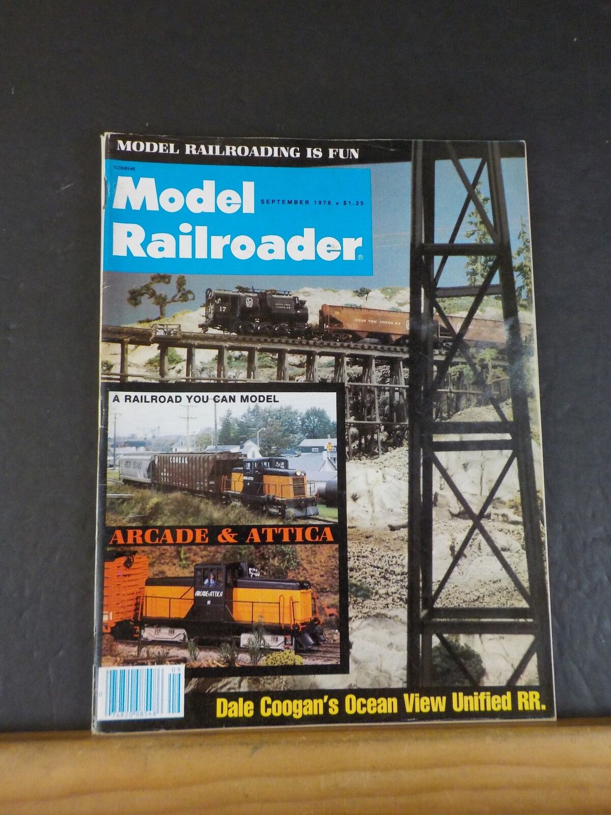 Model Railroader Magazine 1978 September Arcade & Attica Ocean View Un ...