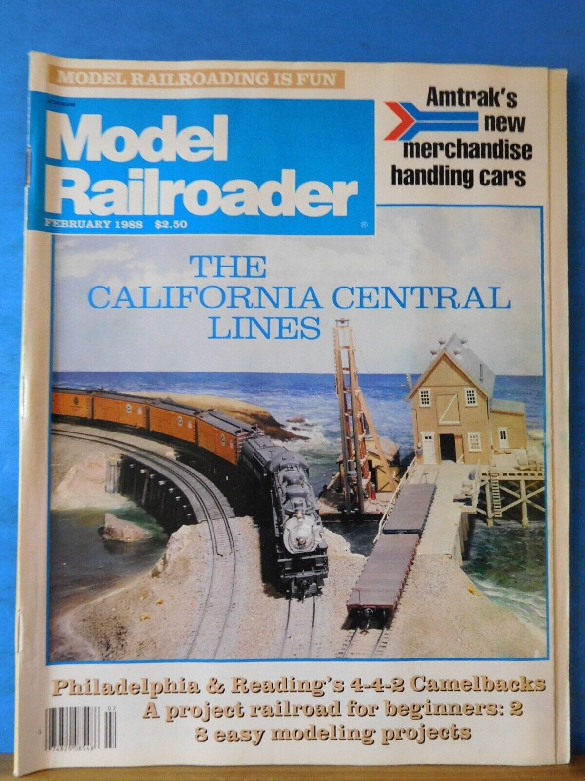 Model Railroader Magazine 1988 February California Central Lines Amtra ...