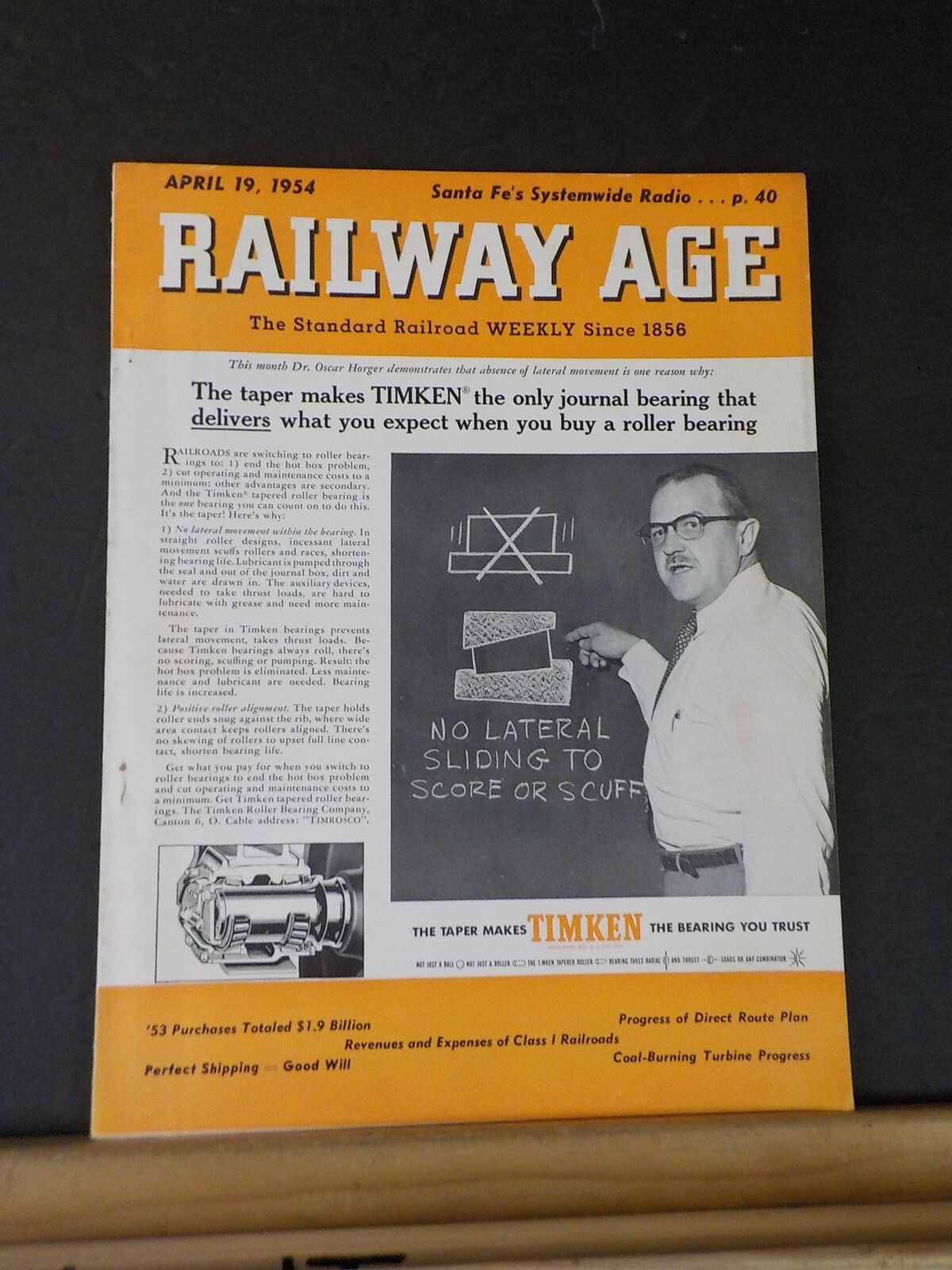Railway Age 1954 April 19 Weekly Santa fe systemwide radio ...