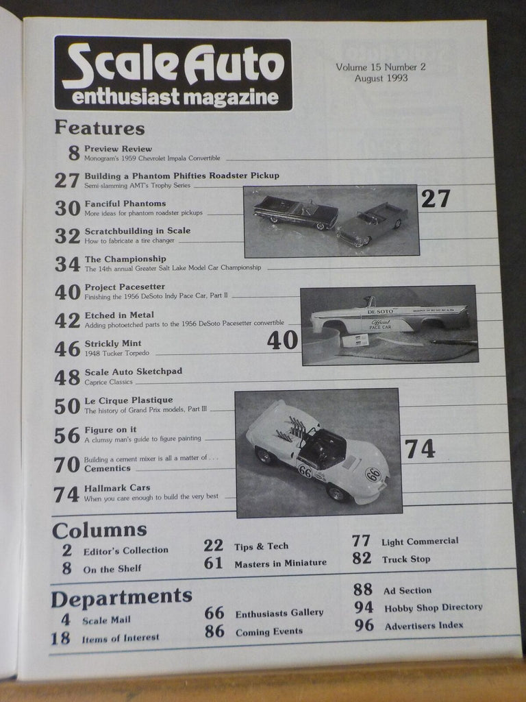 Scale Auto Enthusiast #86 1993 August Detailing figures Grand Prix mod ...
