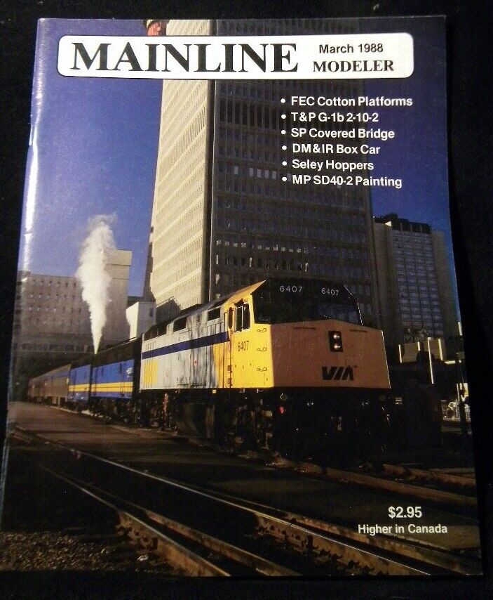 Mainline Modeler 1988 March MP SD40-2 Painting Guide FEC Cotton platfo ...