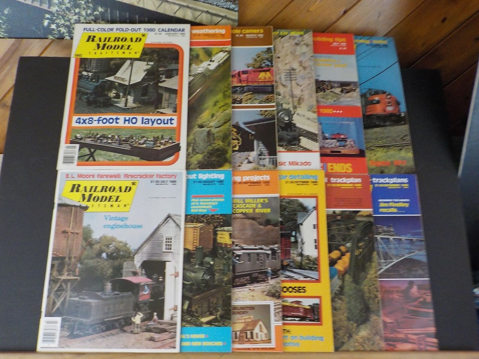 Railroad Model Craftsman Magazine Complete Year 1980 12 issues RMC ...