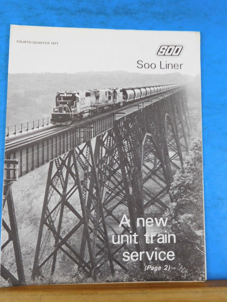SOO Liner 1977 4th quarter Employee magazine Fertilizer unit train ...