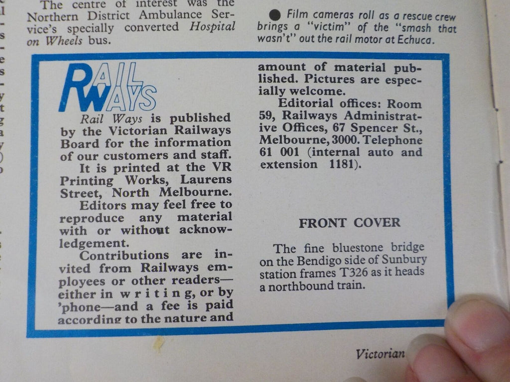 Victorian Railways 1975 April Signals New Warning at Level Crossings V ...