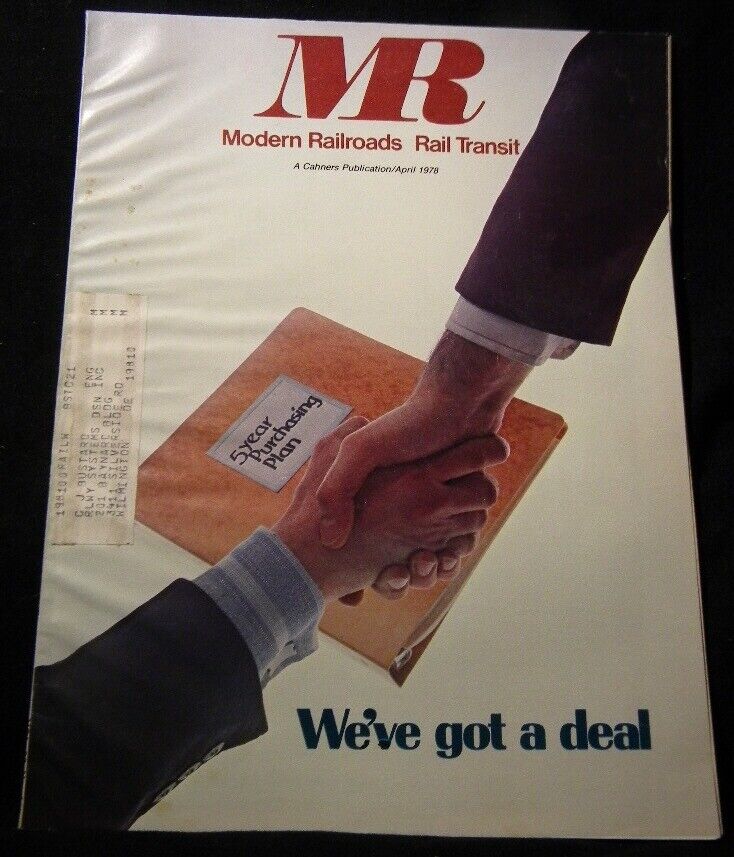 Modern Railroads Rail Transit 1978 April Iowa tests for better track U ...