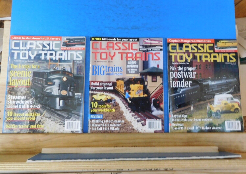 Classic Toy Trains Complete Year 2001 9 Issues – RailroadTreasures