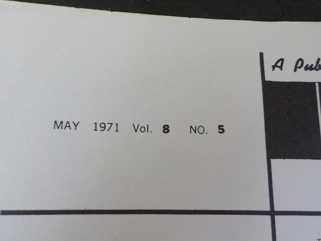 Rollsign Magazine of New England Transit News 1971 May First Train To ...