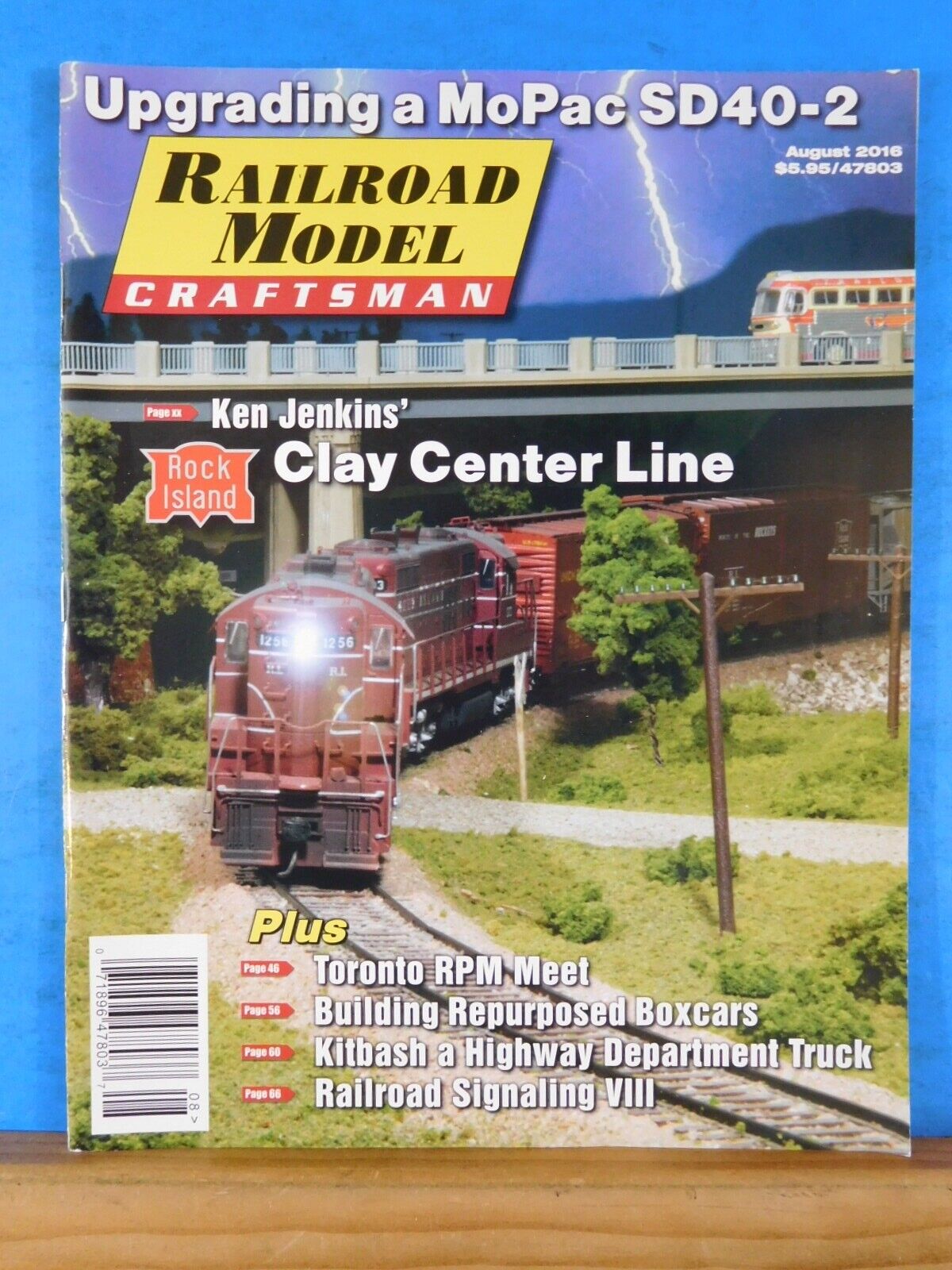 Railroad Model Craftsman Magazine 2016 August Building repurposed boxc ...
