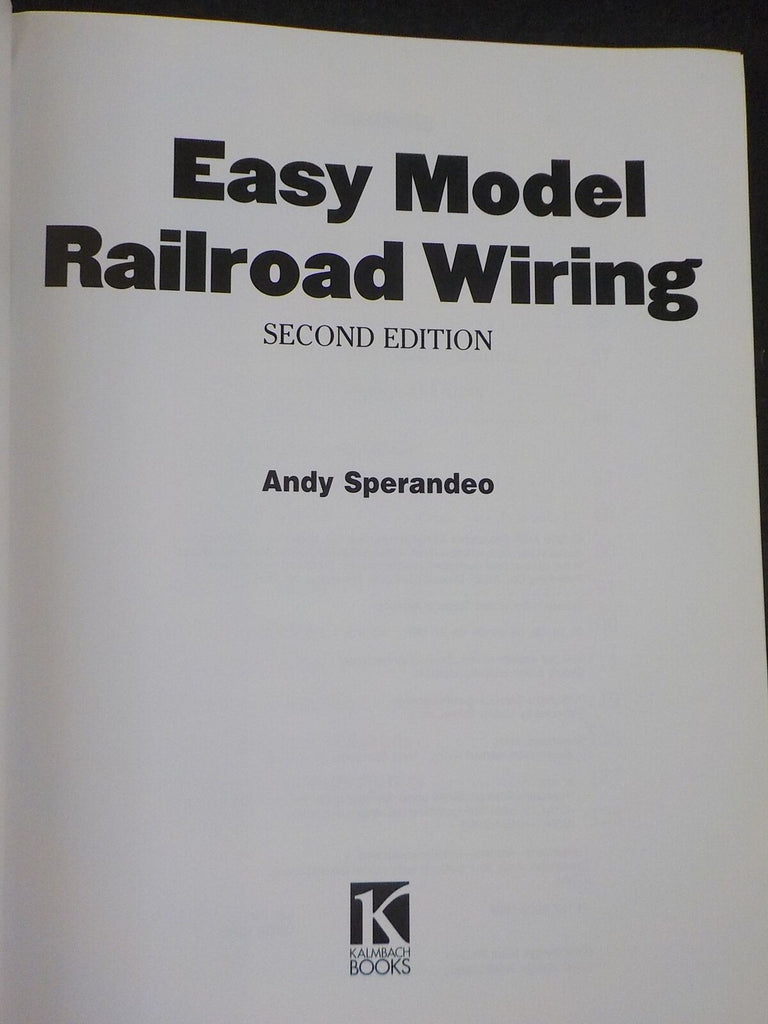 Easy Model Railroad Wiring Second Edition Andy Sperandeo Soft Cover 19 ...
