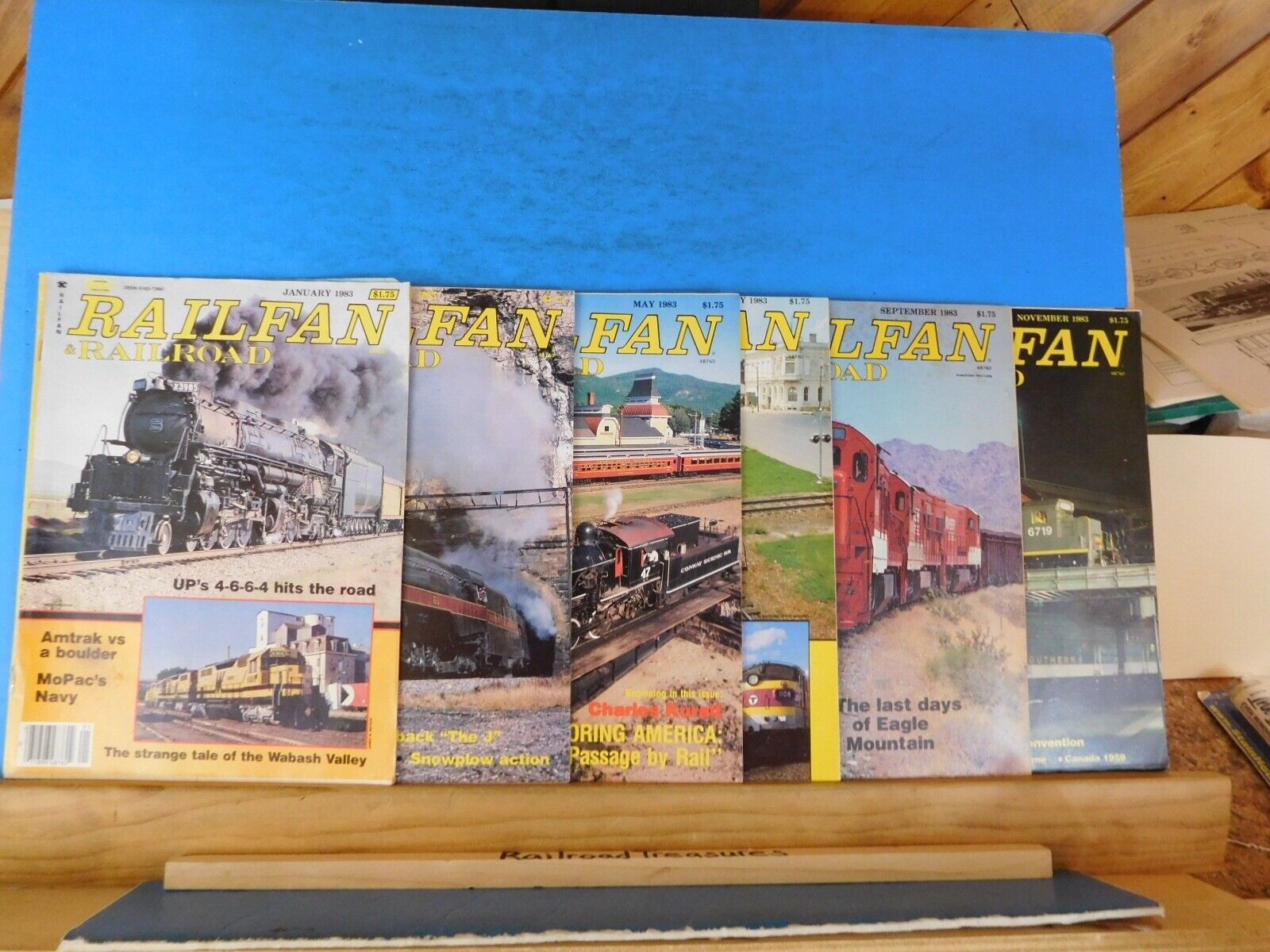 Railfan & Railroad Magazine Complete Year 1983 6 issues Complete Year ...