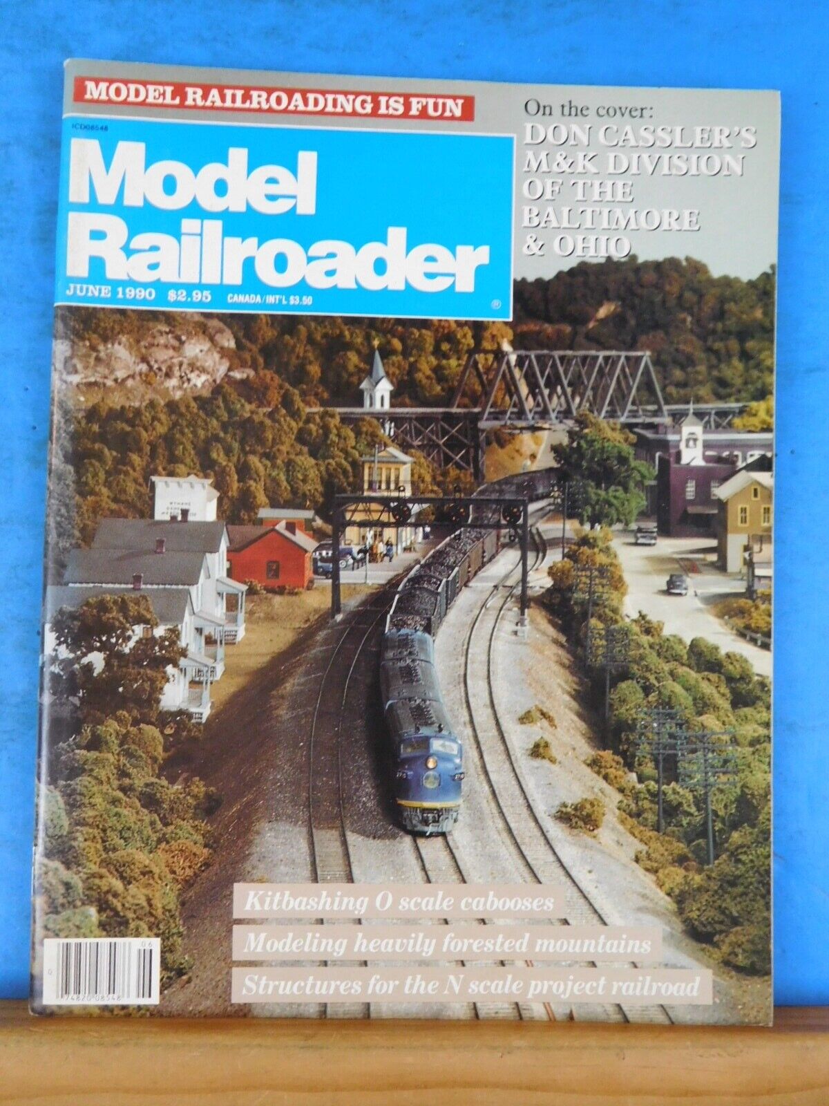 Model Railroader Magazine 1990 June Model heavily forested mountains S ...