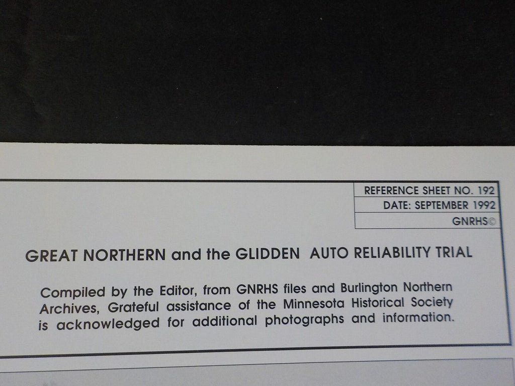 Great Northern Goat Reference Sheet #192 September 1992 Gilden Auto re ...