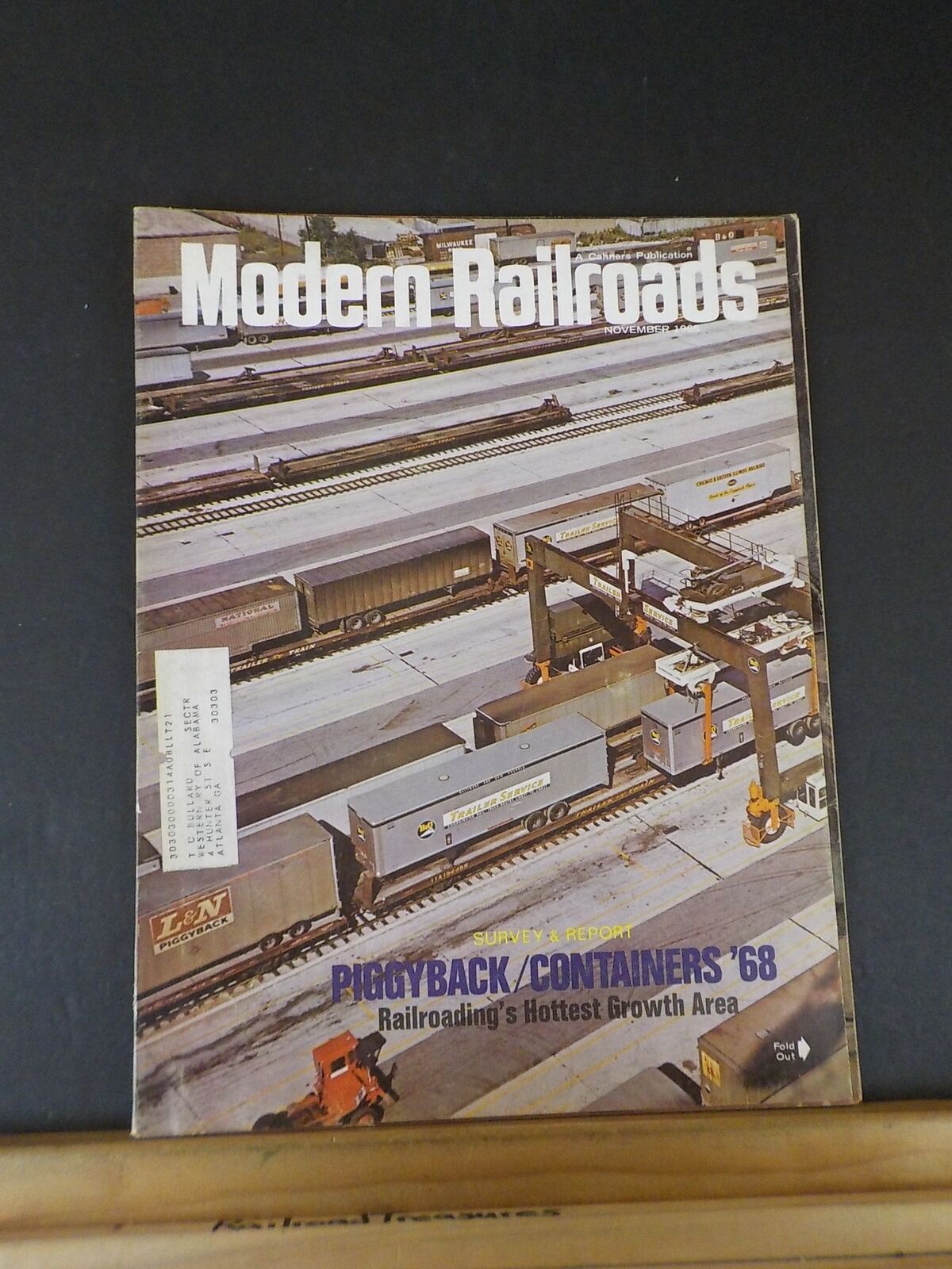Modern Railroads 1968 November N&W Containerization Piggyback / Contai ...
