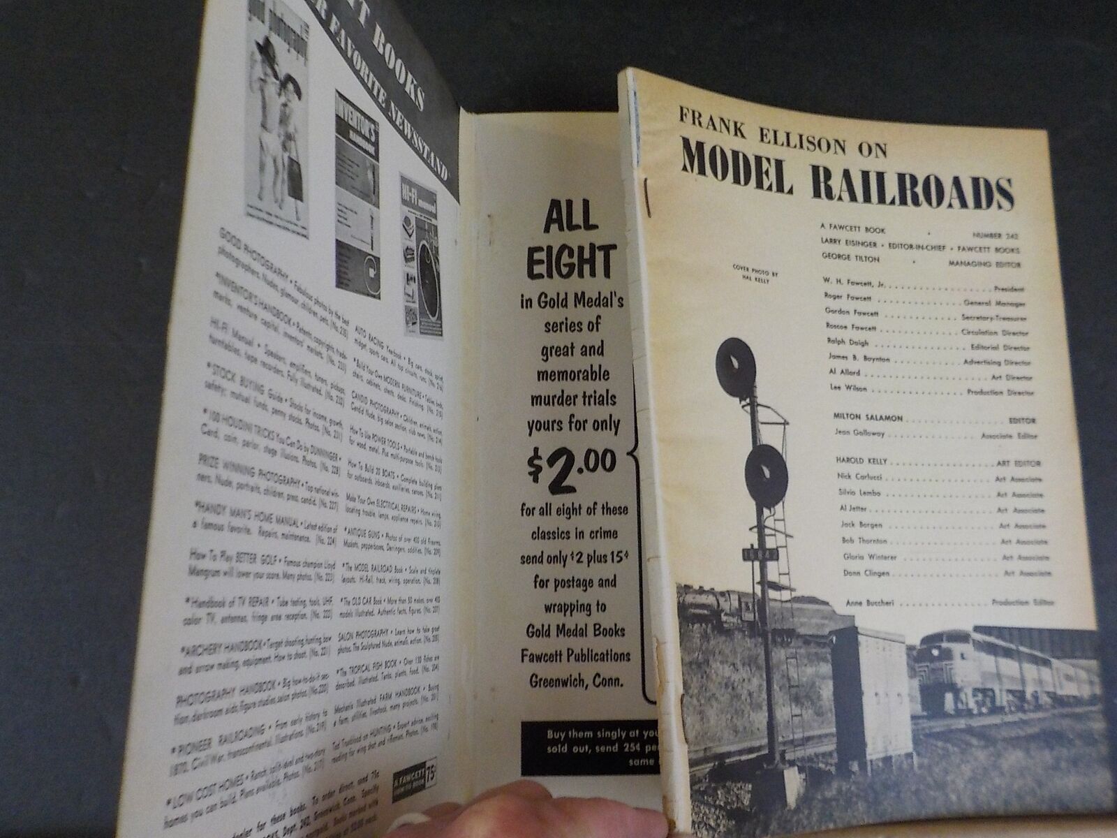 Frank Ellison on Model Railroads 1954 Hard Cover – RailroadTreasures