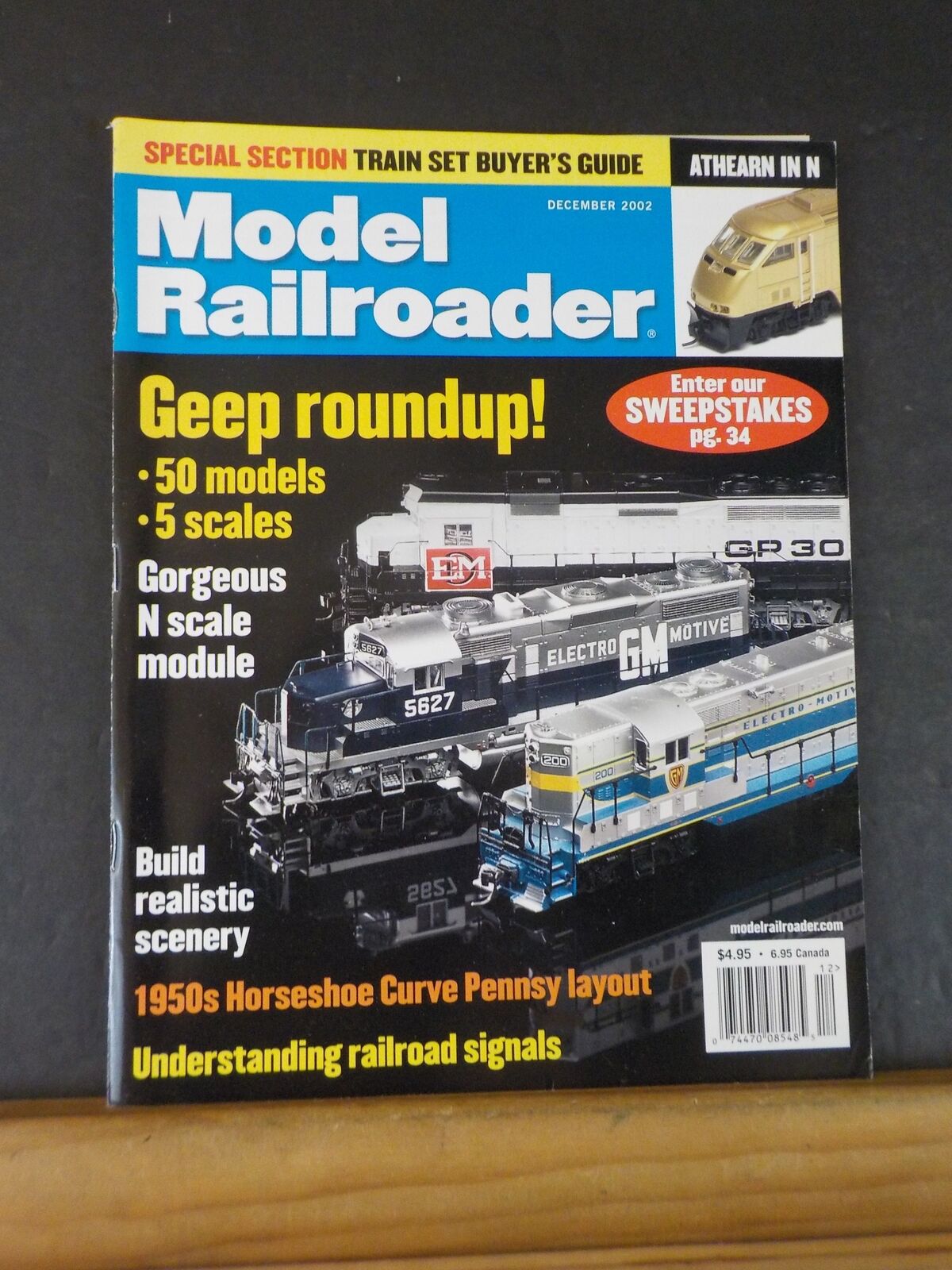 Model Railroader Magazine 2002 December Build realistic scenery 1950s – RailroadTreasures