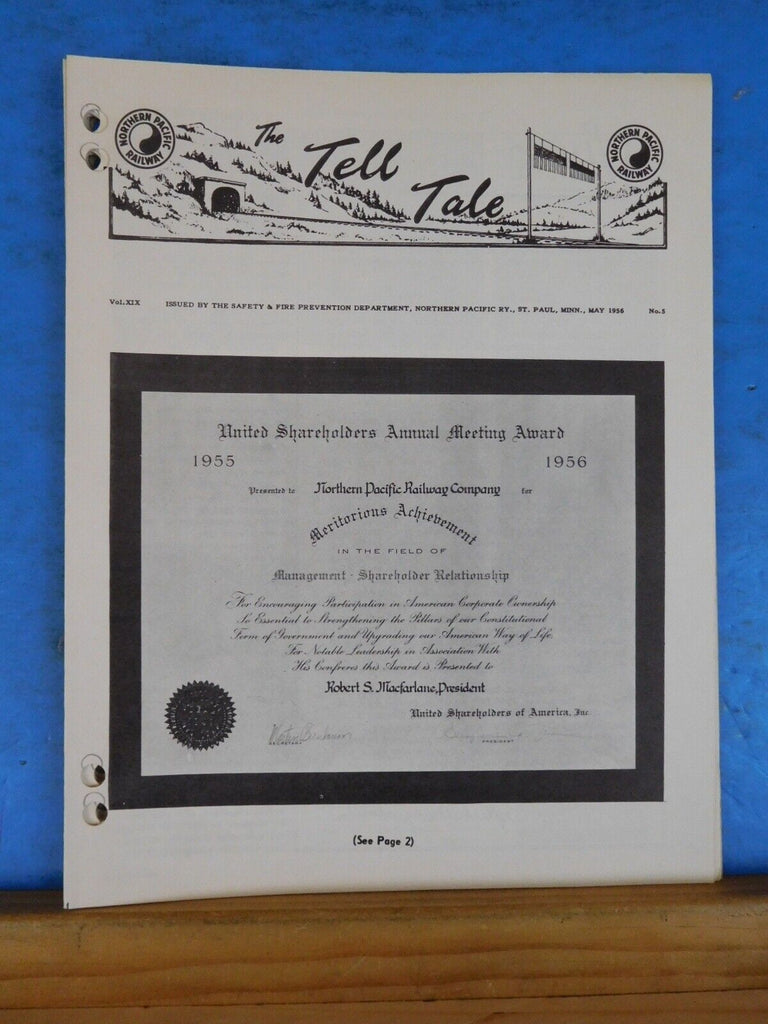 Tell Tale 1956 May Northern Pacific Employee Magazine Telltale ...