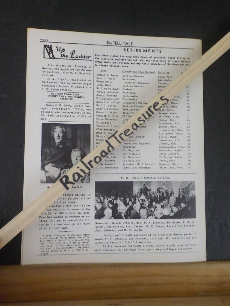 Tell Tale 1950 June Northern Pacific Employee Magazine – RailroadTreasures