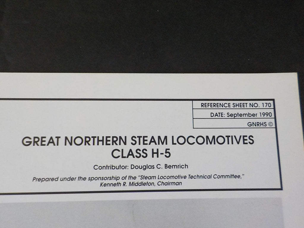 Great Northern Goat Reference Sheet #170 September 1990 Class H-5 Stea ...