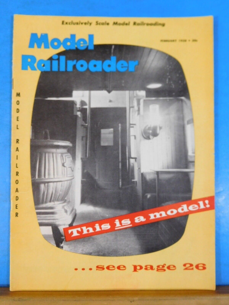 Model Railroader Magazine 1958 Feb Skewed deck truss bridge Transfer c ...