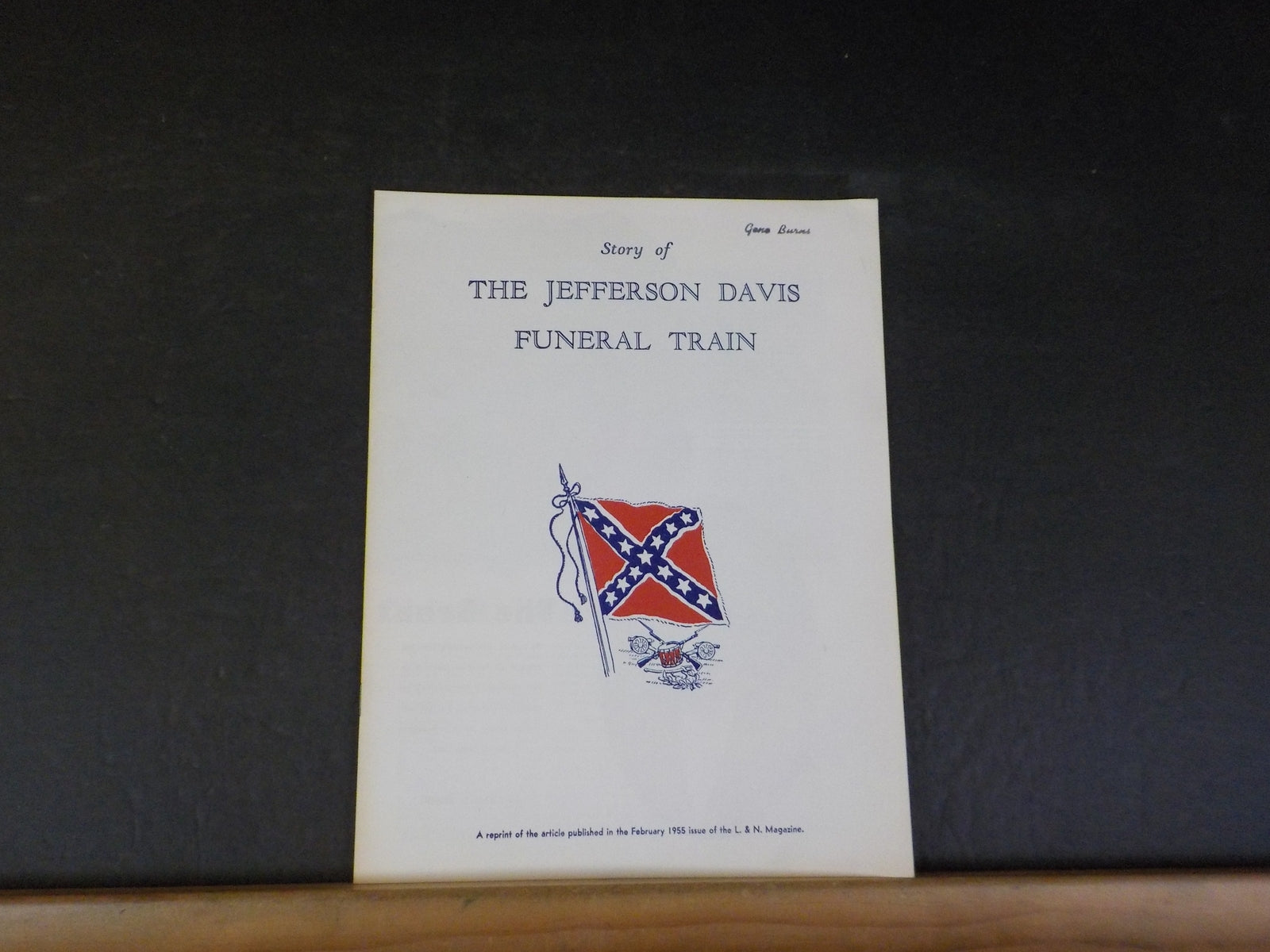 Story of The Jefferson Davis Funeral Train soft cover 1957 ...