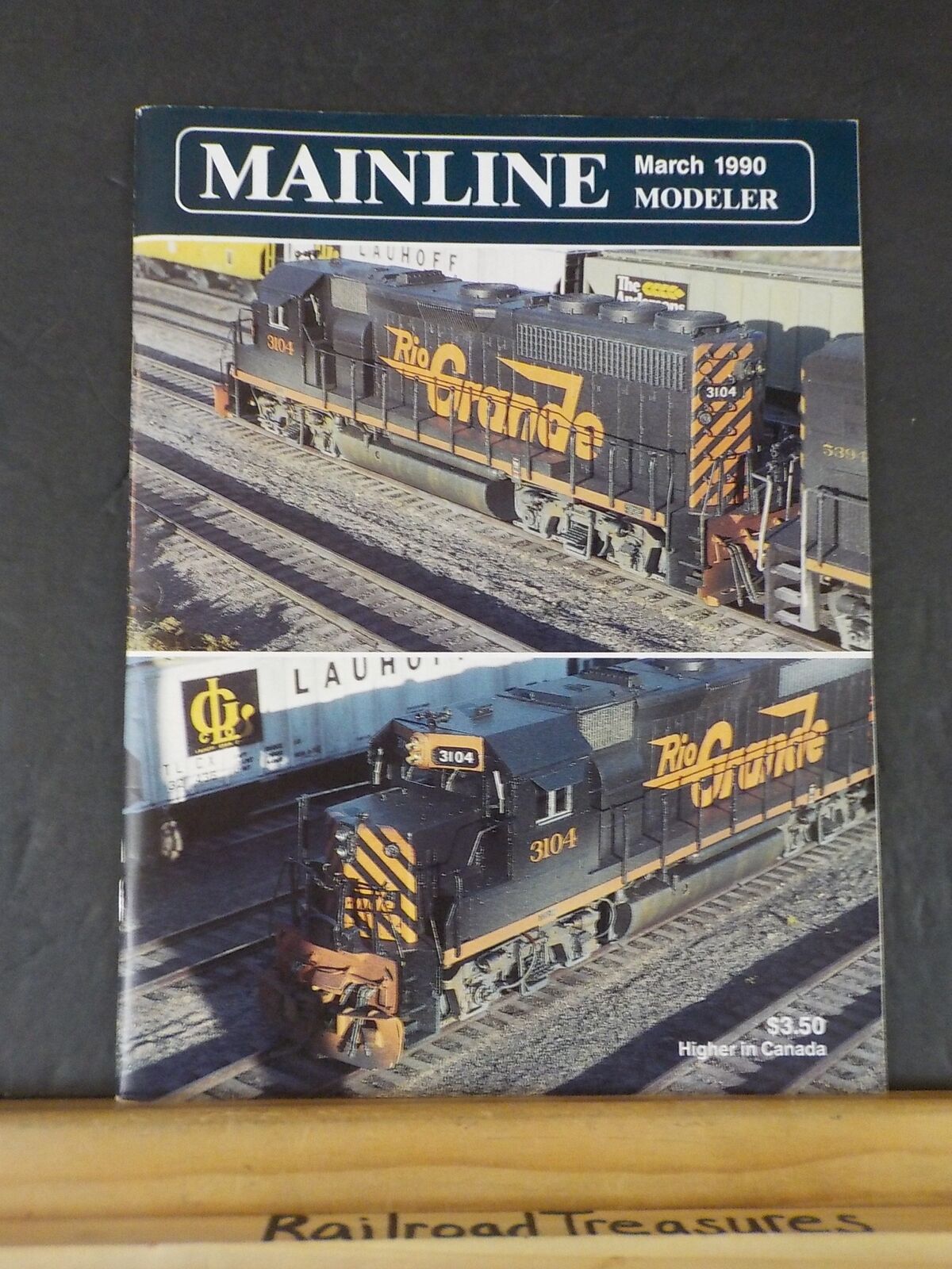 Mainline Modeler 1990 March Ballast WP Box car FEC GP40 Painting guide ...