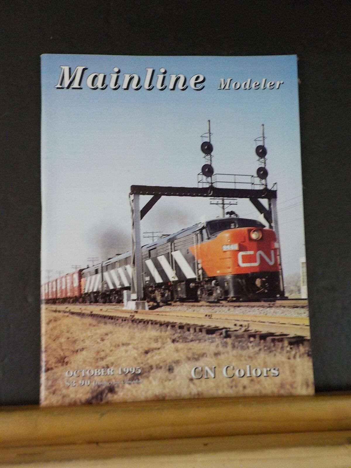 Mainline Modeler 1995 October CN Colors SP drop bottom gondola GN engi ...