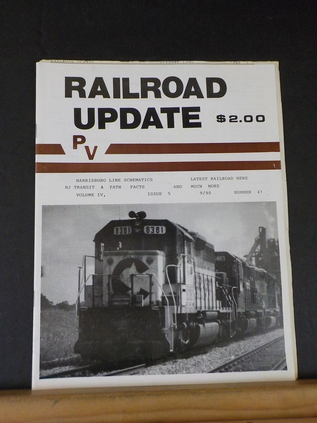Railroad Update #41 1990 September Harrisburg Line Schematics NJT Path ...