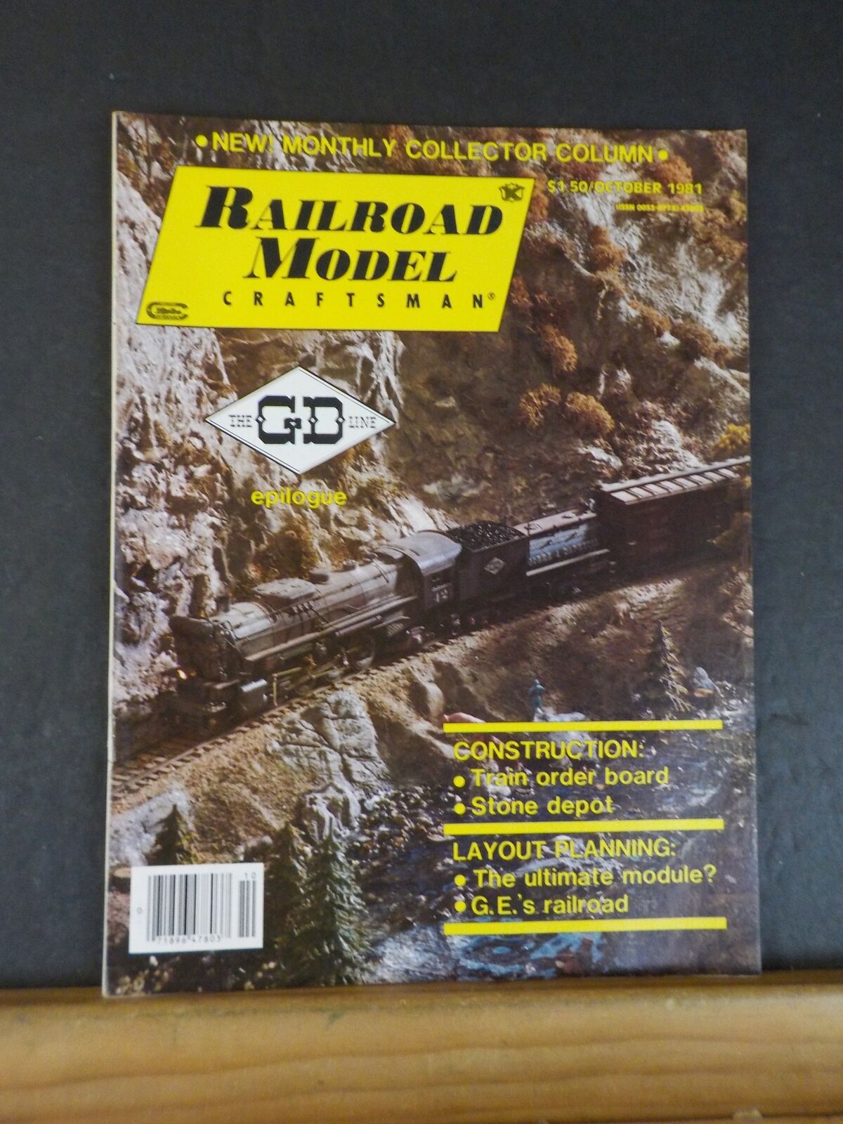 Railroad Model Craftsman Magazine 1981 October Train order board Stone ...