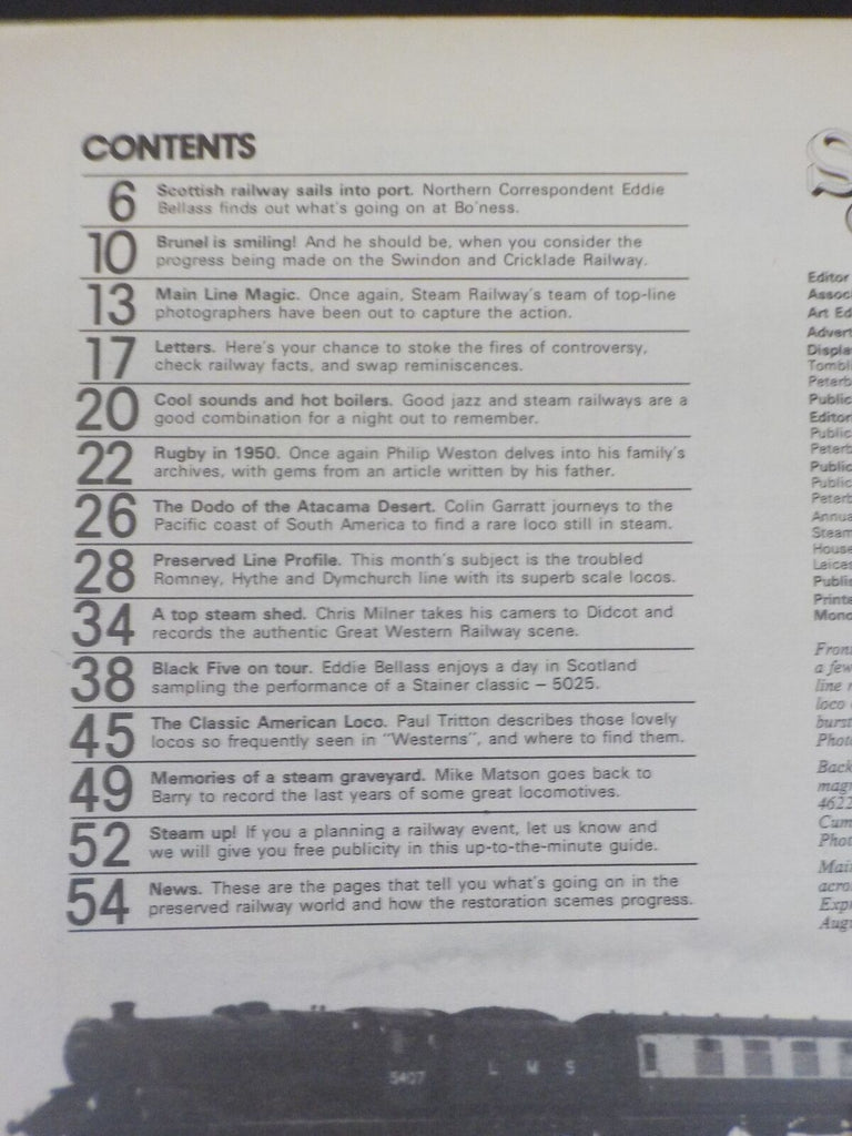 Steam Railway #18 1981 October Black Five on tour Brunel living memori ...