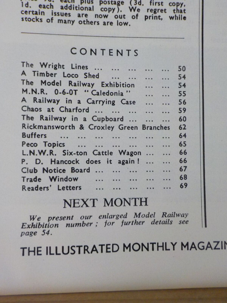 Railway Modeller 1956 March V7 #65 A Timber Loco Shed The Wright Lines ...