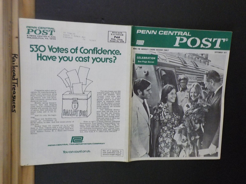 Penn Central Post Employee Magazine 1971 September Celebration ...