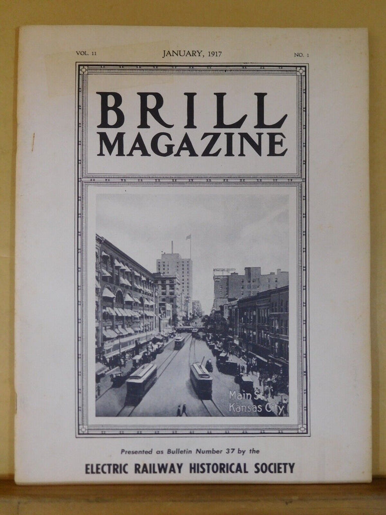 Brill Magazine 1917 January Electric Railway Historical Society Bullet ...