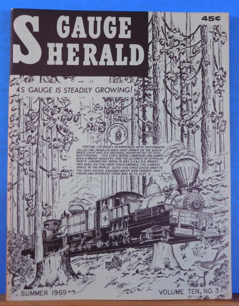S Gauge Herald 1969 Summer Narrow Gauge Journal Photo Packed Column V1 ...