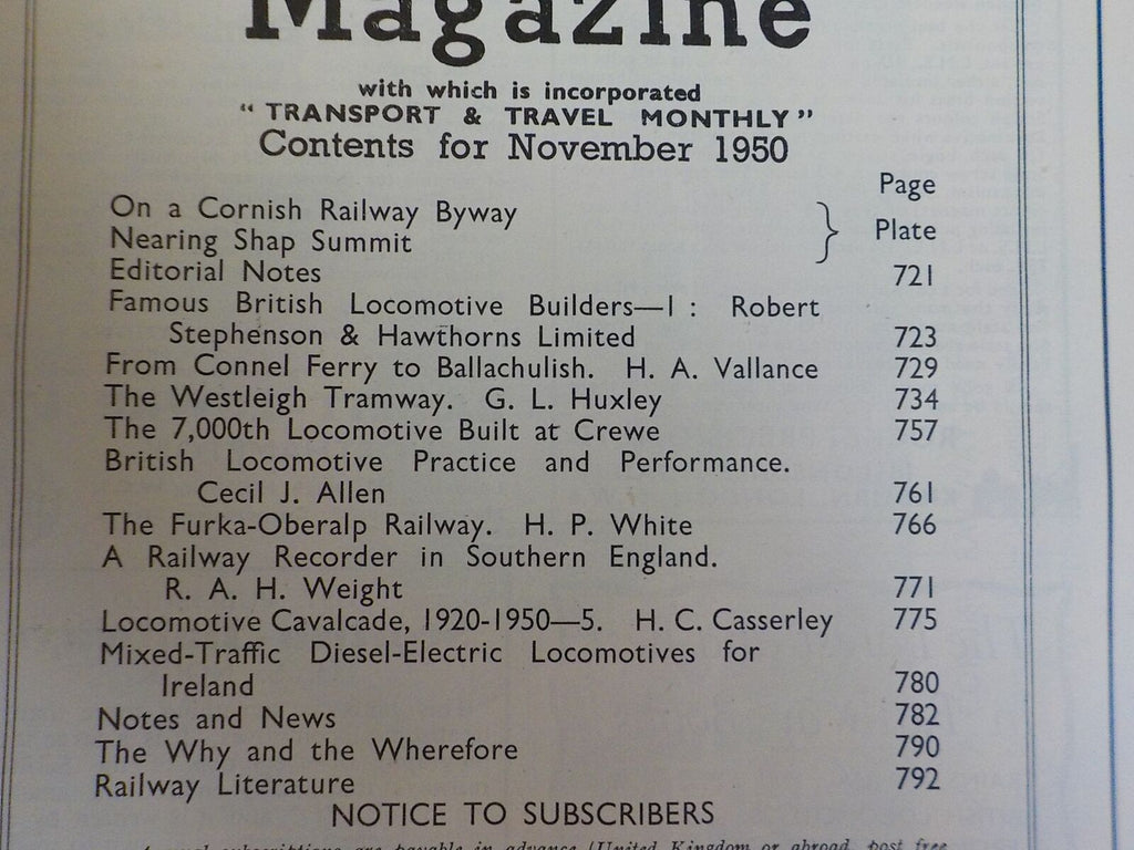 Railway Magazine 1950 November Robert Stephenson & Hawthorns Limited ...